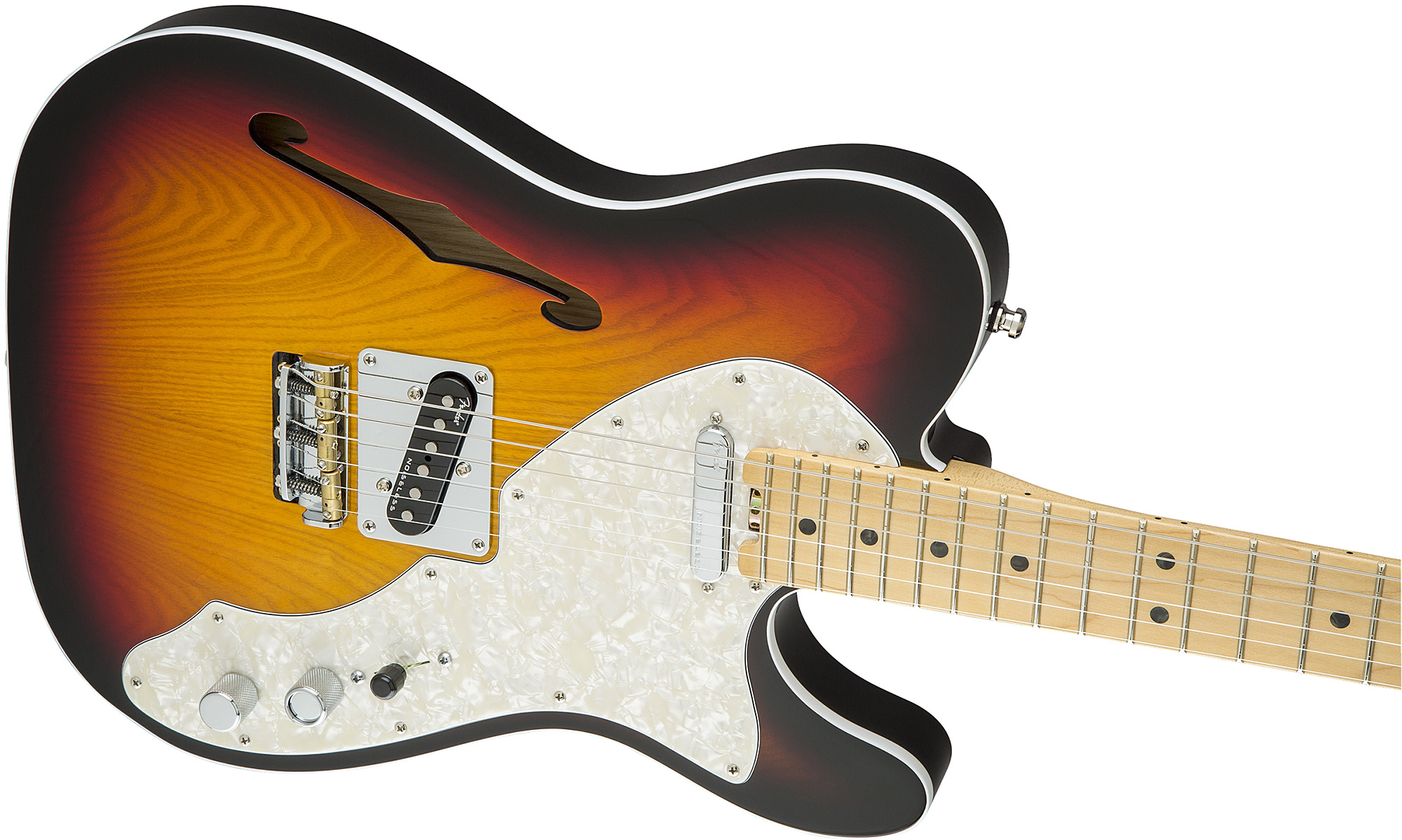Semi hollow elektriche gitaar Fender Telecaster Thinline American Elite ...