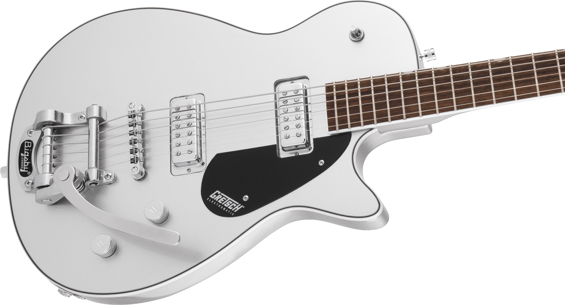 Gretsch G5260T Electromatic Jet Baritone Bigsby - airline silver ...